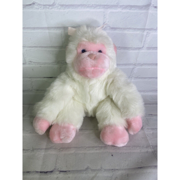 Goffa | Toys | Goffa White Pink Gorilla Monkey Ape Plush Stuffed Animal ...